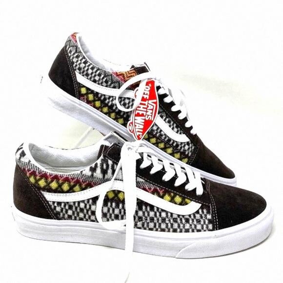 Vans | Shoes | Vans Old Skool Fair Isle Low Brown Multi Women ...